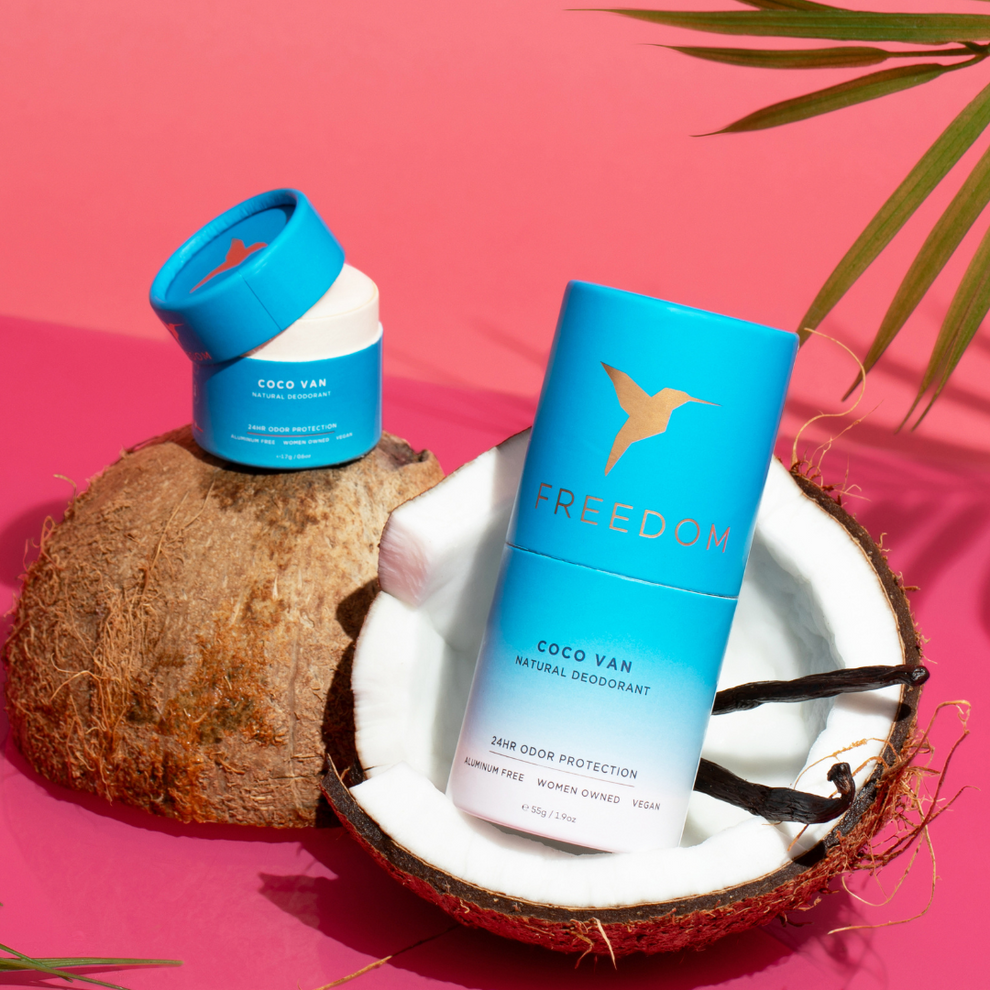 Bundle: All Natural Deodorant - Eco Friendly & Travel Mini – Freedom ...