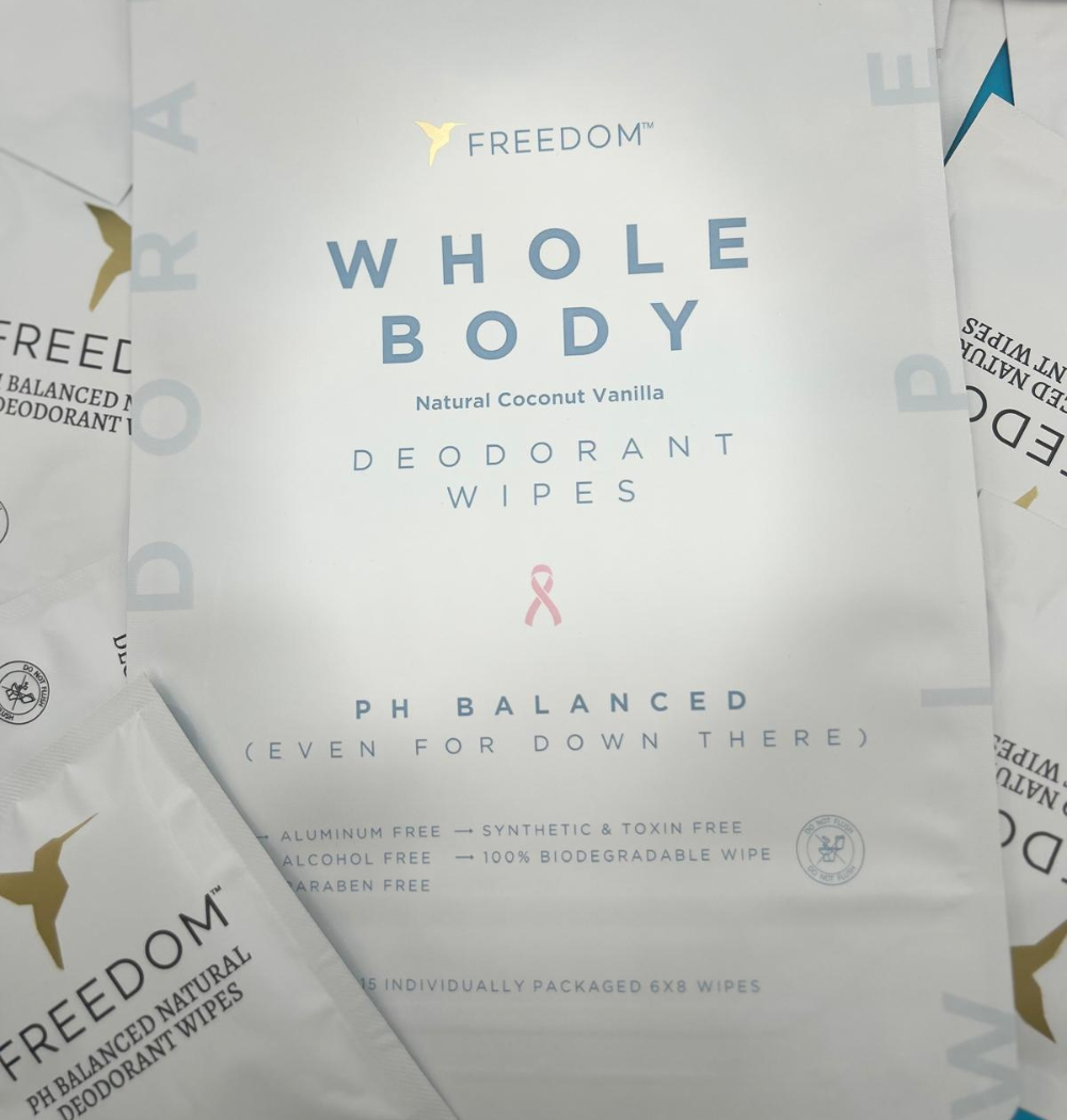 Whole Body Deodorant Wipes – Freedom Natural Deodorant
