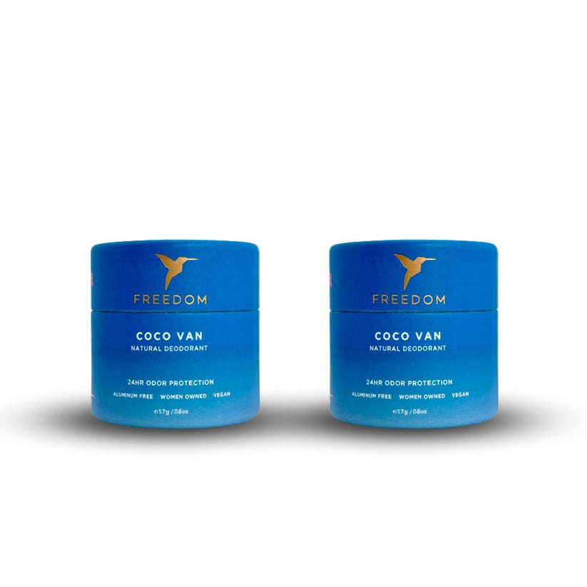 Travel Mini CocoVan Deodorant - Pack 2 – Freedom Natural Deodorant